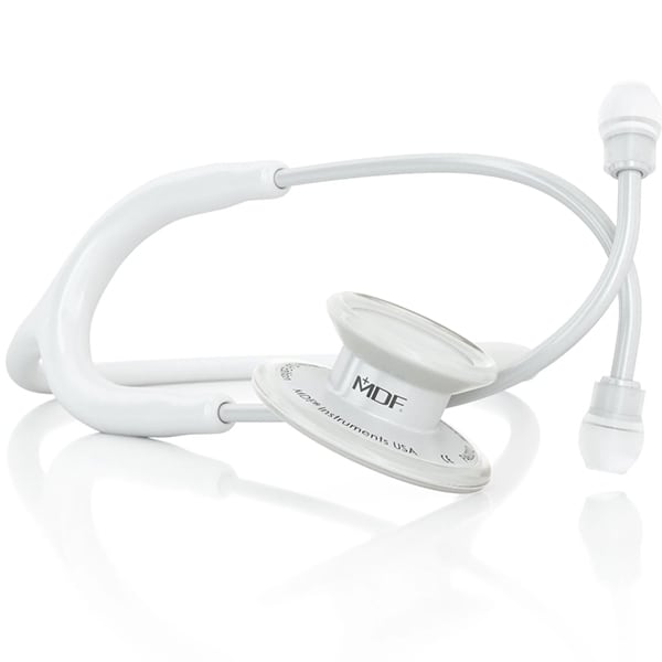 MDF MD One® Stethoscope - White / Whiteout - Stethoscope Littmann
