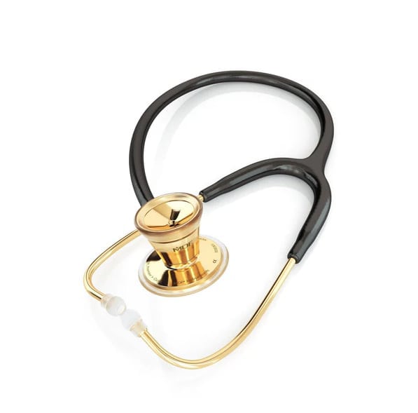 MDF ProCardial® Stainless Steel Stethoscope - Black / Gold ...