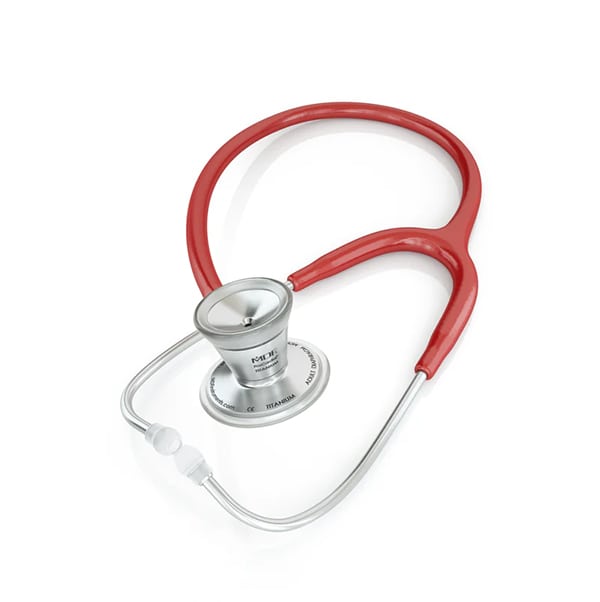 MDF ProCardial® Titanium Stethoscope - Burgundy / Silver - Stethoscope ...