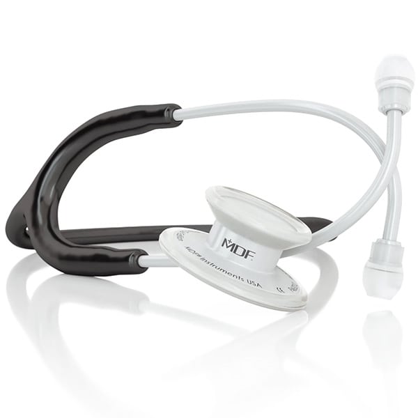 MDF MD One® Stethoscope - Black / Whiteout - Stethoscope Littmann